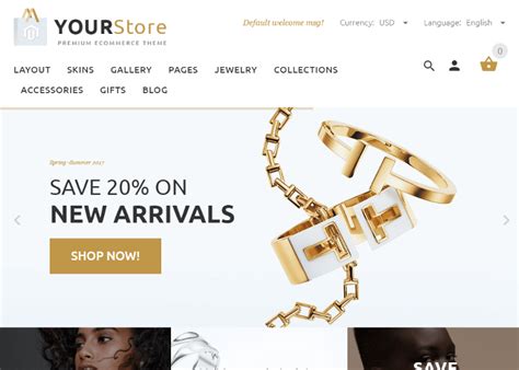 top 5 jewelry watch gems accessories store magento themes