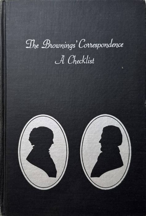 The Brownings Correspondence A Checklist Oxfam Shop