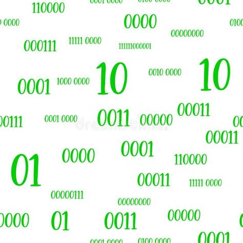 Decimal Code Seamless Pattern Programming Pattern Algebra And Geometry Calculations Stock