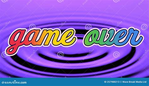 Animation Of Game Over Text Over Water Drop Stock Video Video Of Game