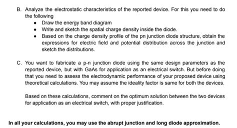 Solved Hi This Is Semiconductor Device Physics Questions Chegg