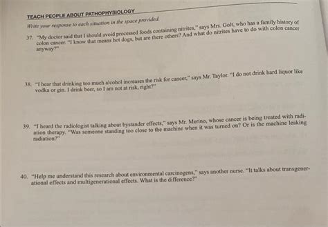 Solved This Is A Pathophysiology Class If You Answer From