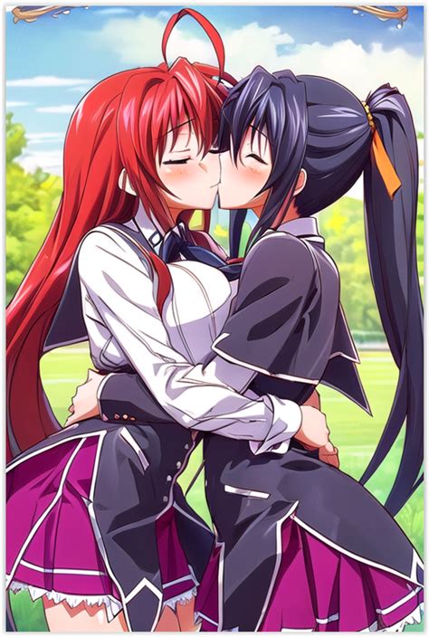 Rias Gremory X Akeno Himejima Love Kiss By Guloyu84 On Deviantart