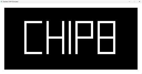 A Chip 8 Emulatorinterpreter In Rust