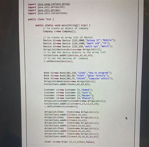 Solved Implement The Following Class Diagram That Models