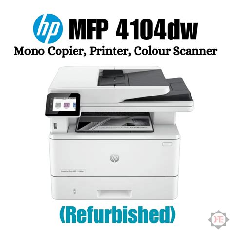 Hp Laserjet Pro Mfp 4104 Dw Mono Copier Printer Color Scanner