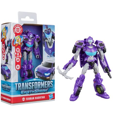 Transformers Earthspark Deluxe Hashtag And Soundwave New Stock Images