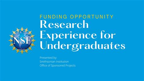 Funding Opportunity National Science Foundation Research Experience