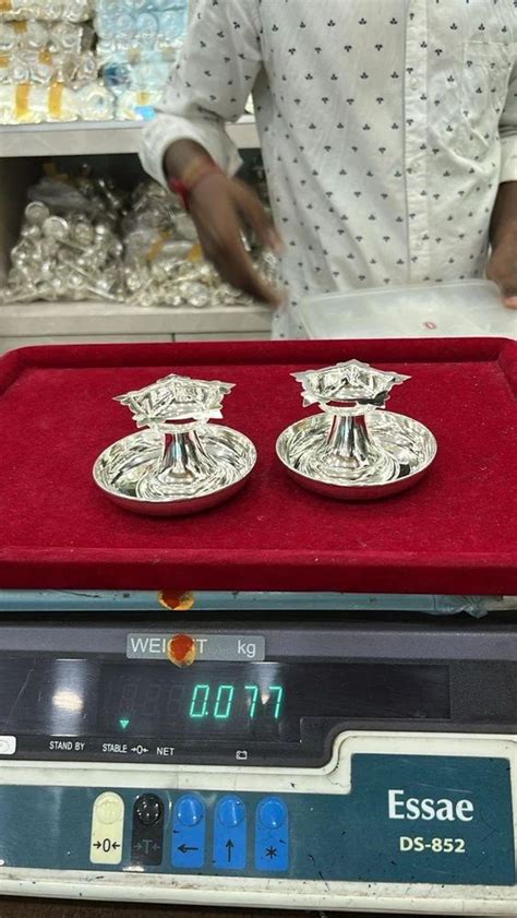 6 Inches Silver Diya Set At ₹ 10200 Piece In Secunderabad Id 2856908880330