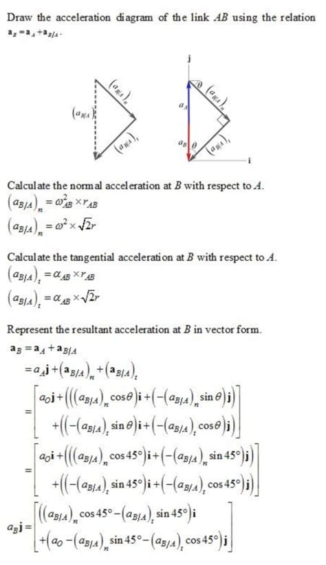 Determine The Angular Acceleration Ab Positive If Counterclockwise