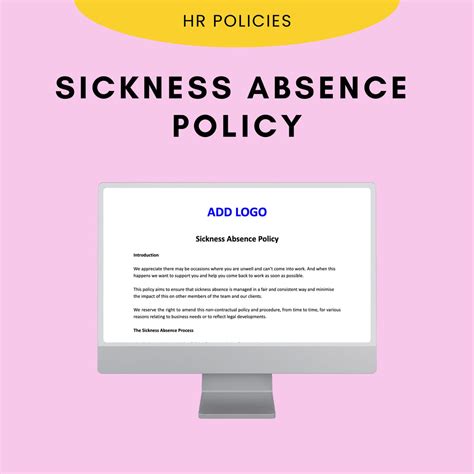 Sickness Absence Templates Modern Hr