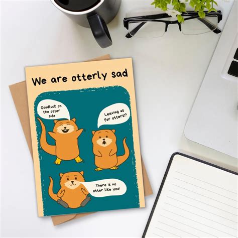 Funny Farewell Card Printable Goodbye Card Coworker Farewell