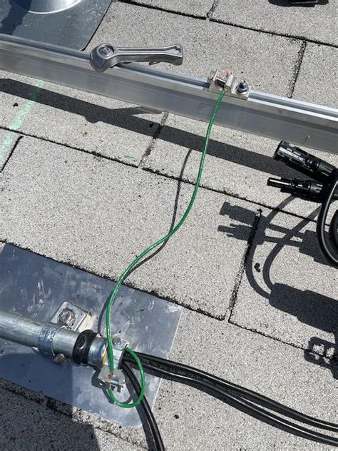 Solar Egc Green Stranded Copper Bonded To Rail Is This Compliant R Solar