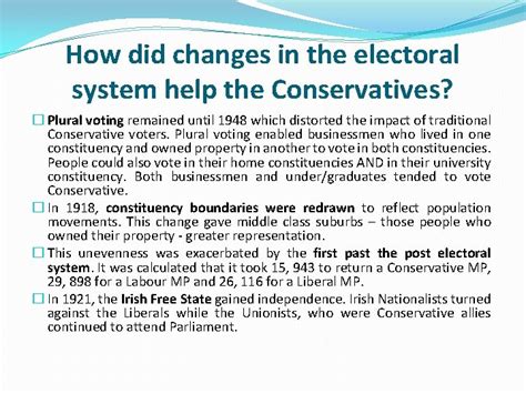 Why Did The Conservative Party Dominate British Politics