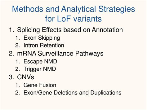 Ppt Loss Of Function Variants And Transcription Powerpoint