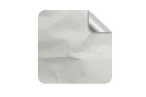 Blank Glued Paper Sticker Tag Label Texture Stock Illustration