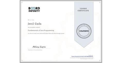 i m happy to share that i ve obtained a new certification fundamentals of java programming from