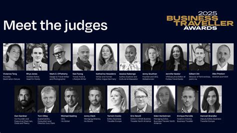 Business Traveller Global Awards Meet The Judges Business Traveller