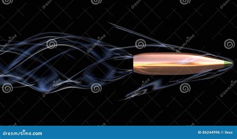 Flying Bullet Traces Realistic Pistol Projectiles Weapon Shot