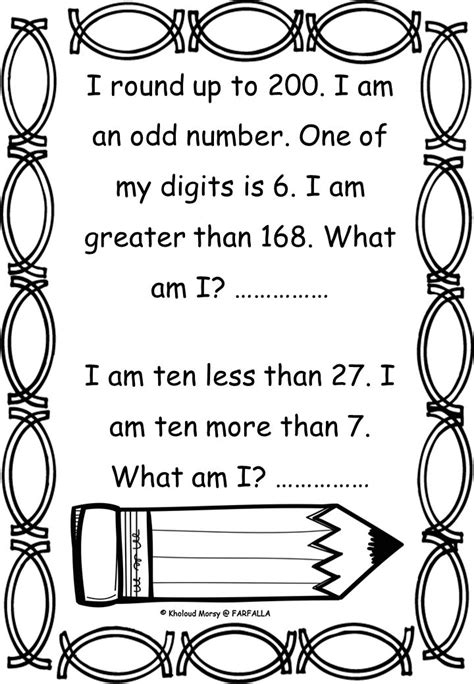 Free Printable Math Riddle Worksheets