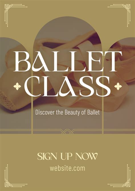 Ballet Class Poster Ballet Class Poster Maker Brandcrowd