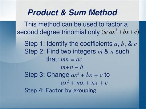 Warm Up Factor The Following A B Ppt Download