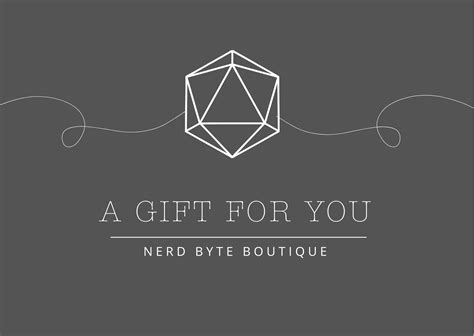Nerd Byte Boutiqe T Voucher Nerd Byte Boutique