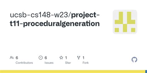 Github Ucsb Cs148 W23project T11 Proceduralgeneration
