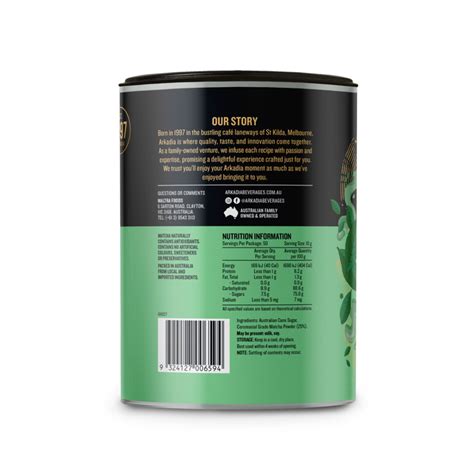 Ceremonial Grade Matcha Latte 500g Arkadia Beverages