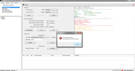 Launchxl Cc2640r2 Btool Reports Error When Trying To Connect To Launchpad Running Cc2640r2lp