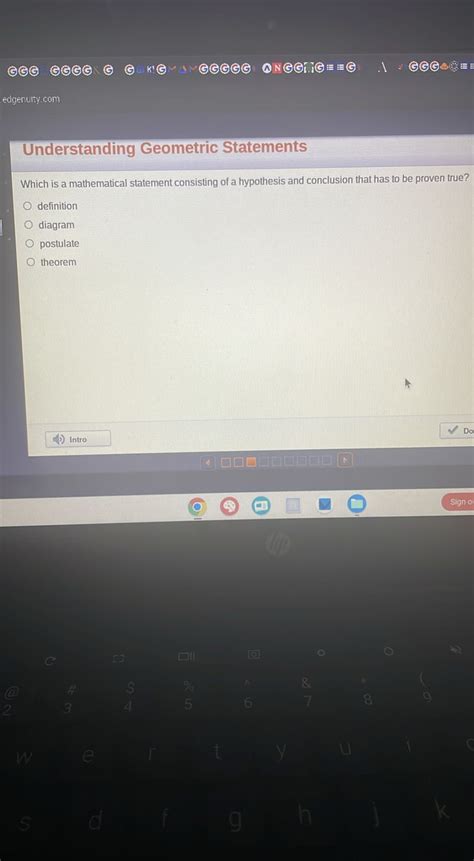 Edgenul Y Com Understanding Geometric Statements Which Is A Mathematical Statement Consisting Of