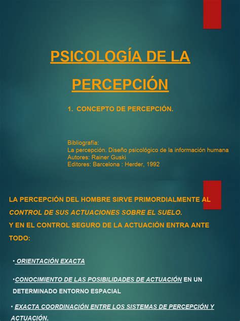 Concepto De Percepción Guski Pdf Percepción Percepción Visual