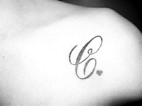 Cursive Letter C Tattoos