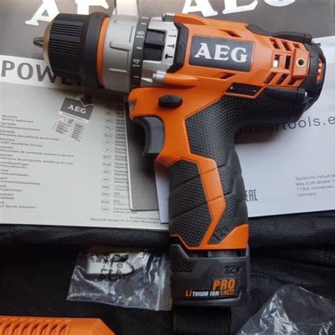 Jual Mesin Bor Baterai Cordless Aeg Bsb 12c2 Original Shopee Indonesia