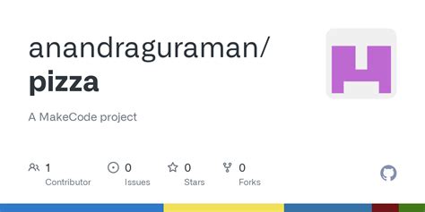github anandraguraman pizza a makecode project
