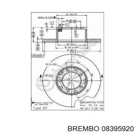 08395920 Brembo Disco De Freno Delantero