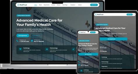 Meditrust Bootstrap Template For Hospitals Clinics And Healthcare