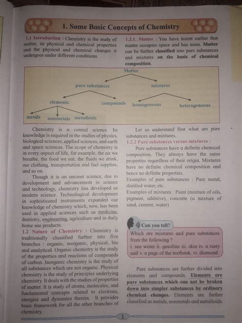 1 Some Basic Concepts Of Chemistry1 1 Introduction Chemistry Is The S