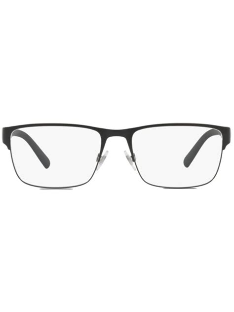 Polo Ralph Lauren Rectangle Frame Glasses Black Farfetch Za