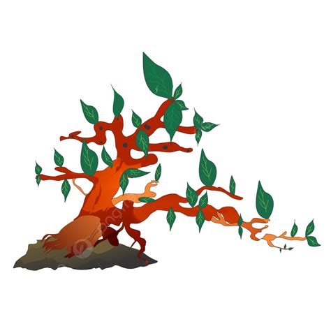 Gambar Pohon Estetika Pohon Daun Ranting PNG Transparan Dan Clipart