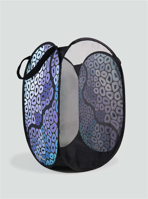 Emptiness Small Laundry Hamper With Aboriginal Art Bw Tribal