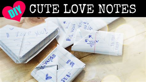 Cute Love Note Ideas