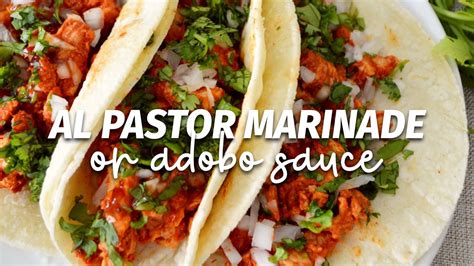 Al Pastor Marinade Or Adobo Sauce For Tacos Al Pastor Youtube