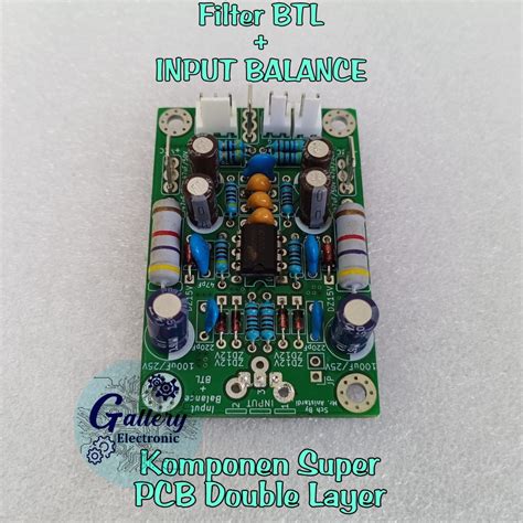 Btl Filter Kit Plus Input Balanceinbal Pcb Double Layer Fr4 Fiber