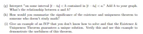 Solved 4 Read The Existence And Uniqueness Theorem Theorem