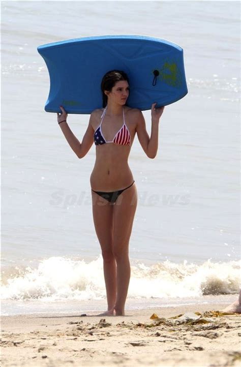 Kendall Jenner In Her American Flag Bikini Of The Day