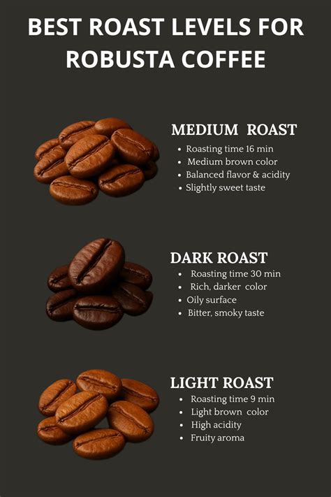 Best Roast Levels For Robusta Coffee Light Medium And Dark Guide
