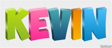 Kevin Text Effect And Logo Design Name