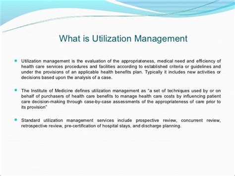 Utilization Management