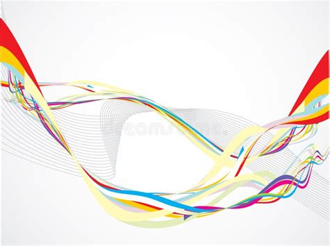Abstract Colorful Rainbow Wave Vector Illustration Stock Vector